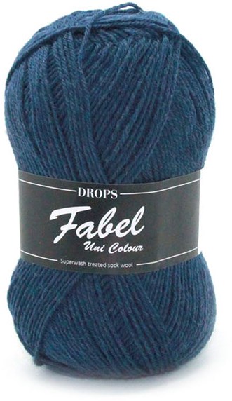 Drops Fabel Uni Colour 107 Blauw | Wolplein.nl