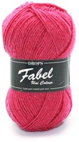 Drops Fabel Uni Colour 109 Pink | Wolplein.nl