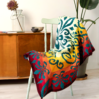 Deken Fleur Garenpakket 001 Sunset - Exclusief Patroon | Wolpein.nl