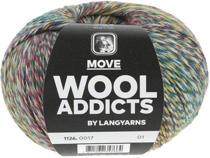 Lang Yarns Move 0017 Groen/Antraciet/Petrol/Paars | Wolplein.nl