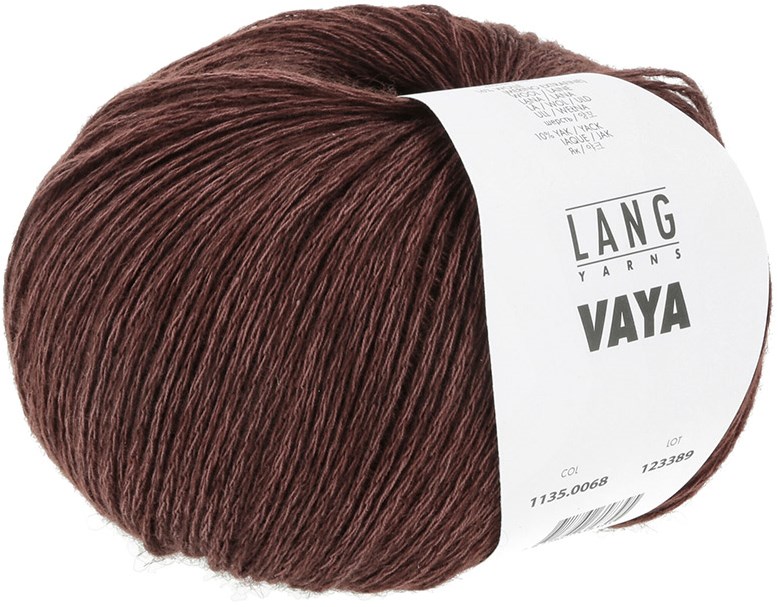 Lang Yarns Vaya 0068 Bruin| Luxe katoen met merino en yak