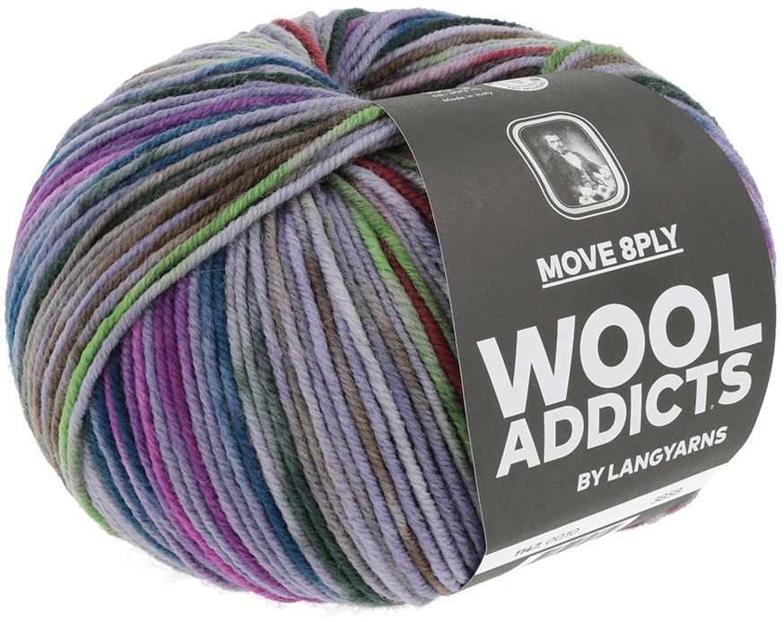 Lang Yarns Move 8-Fach 0010 Lila/Roze/Groen/Blauw | Wolplein.nl