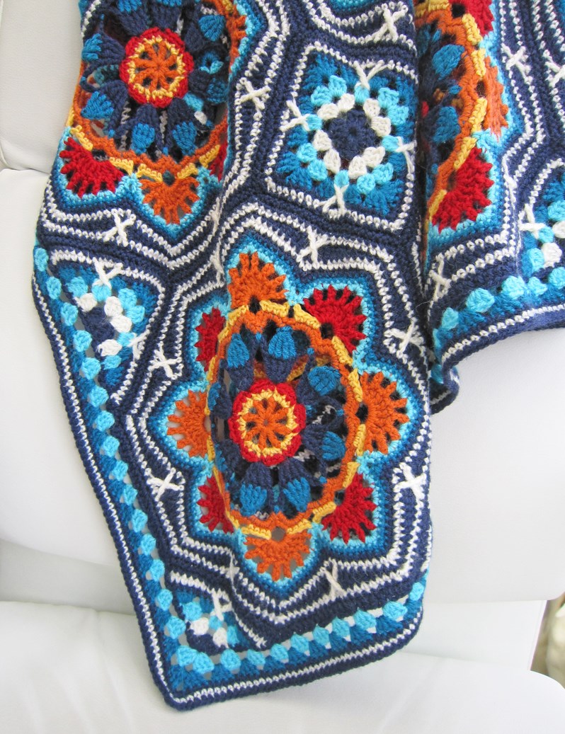 Persian Tiles Janie Crow Original Colorway Deken Haakpakket | Wolplein.nl