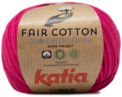 Katia Fair Cotton 032 Framboos rood | Wolplein.nl