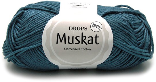 Drops Muskat Uni Colour 36 Denimblauw | Wolplein.nl