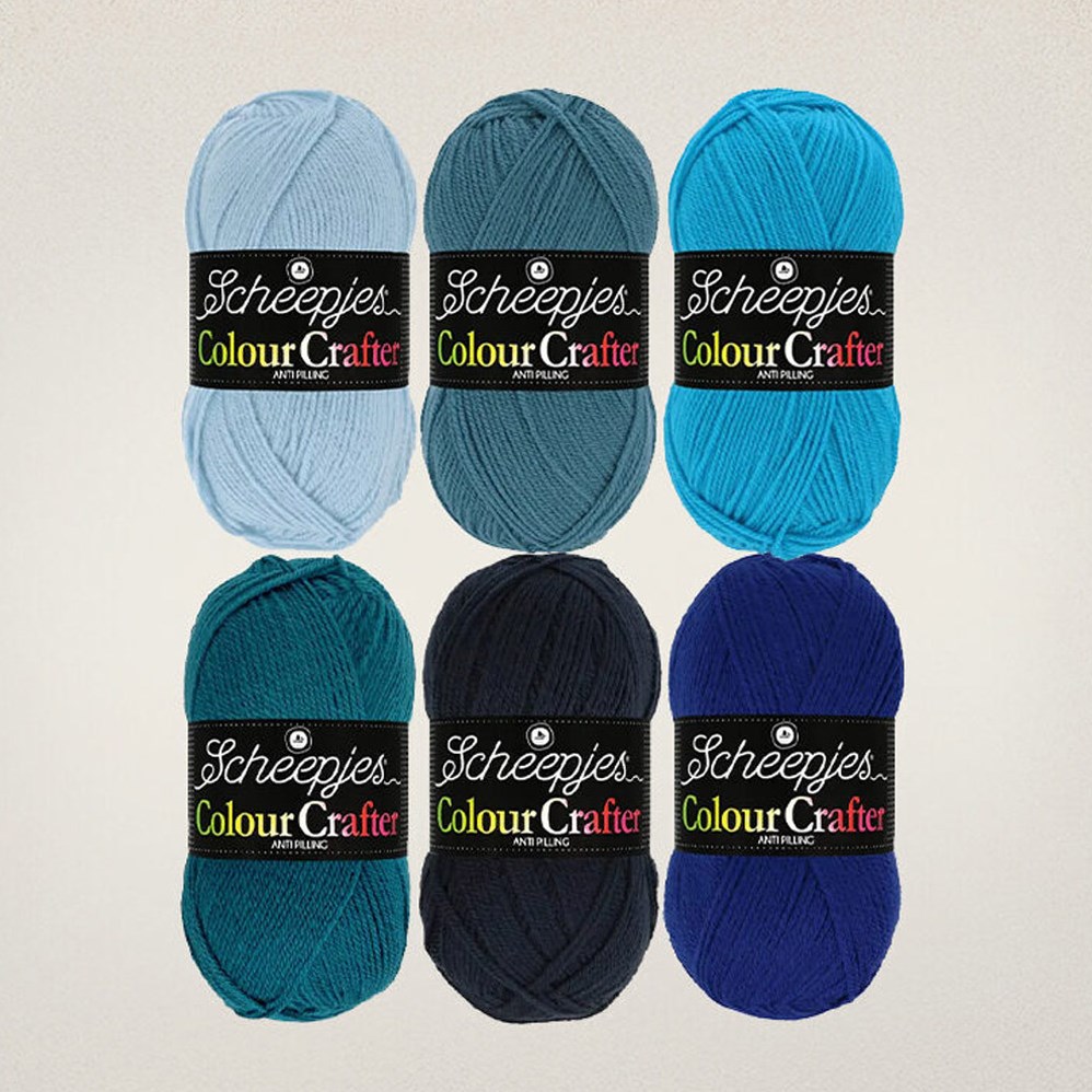 Scheepjes Colour Crafter Colour Pack 6x50g Wadden Sea | Wolplein.nl