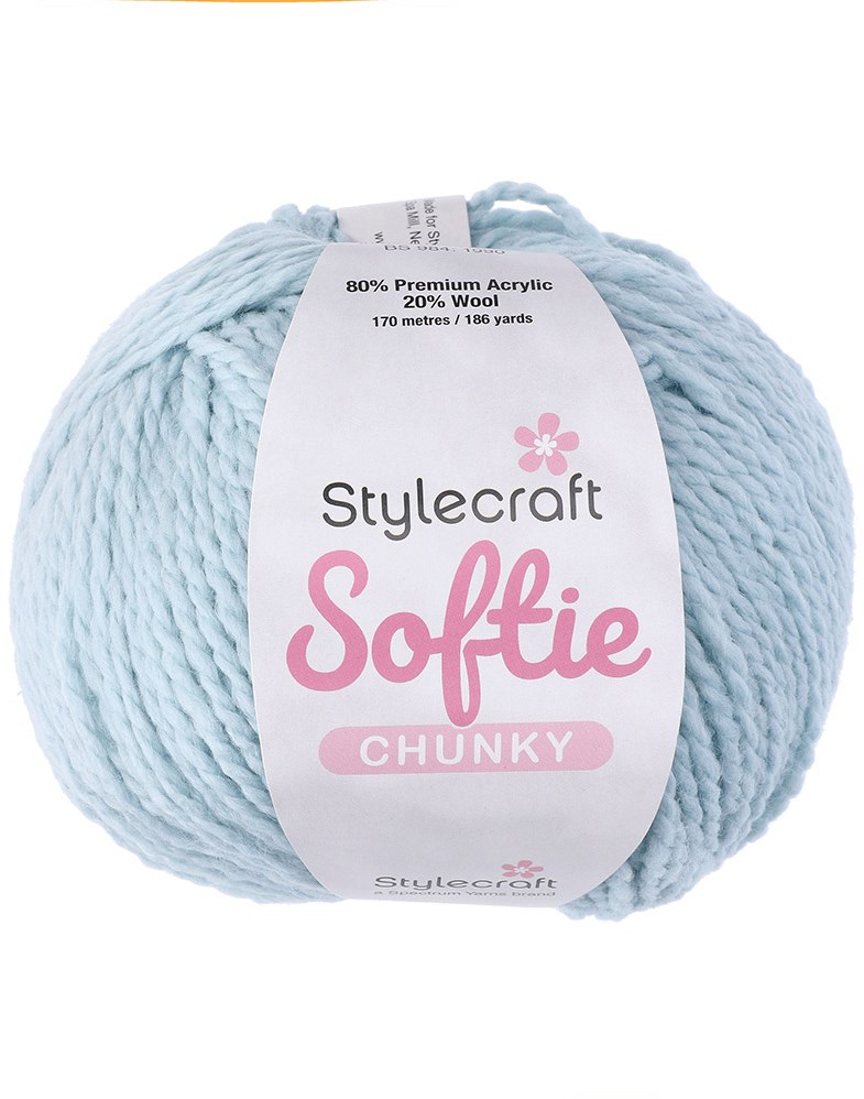 Stylecraft Softie Chunky 6121 Blue Frost Wolplein.nl