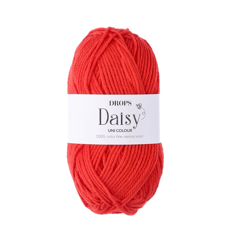 Drops Daisy Uni Colour 020 Rood | Wolplein.nl