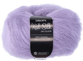 Drops Kid Silk Uni Colour 055 Mistig Lila | Wolplein.nl