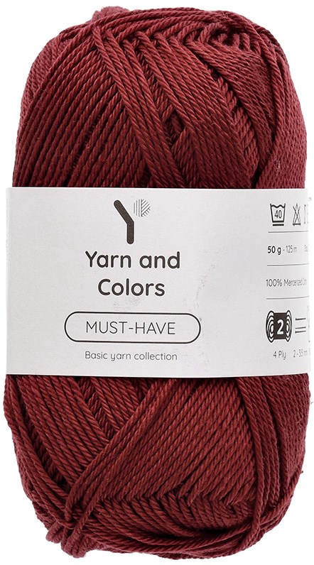 Yarn and Colors Must-have 131 Merlot | Wolplein.nl