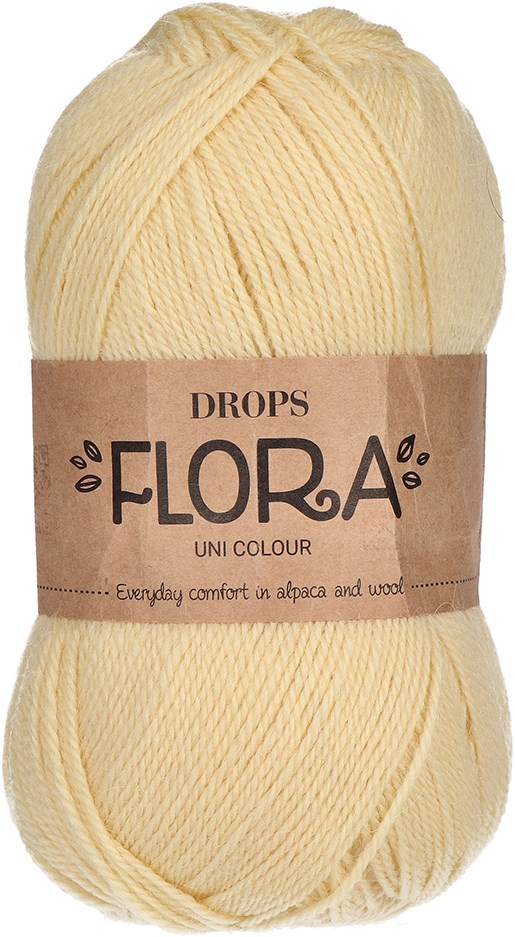 Drops Flora Uni Colour 26 Limonade | Wolplein.nl