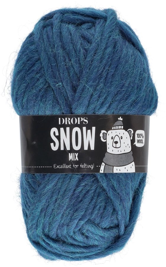 Drops Snow Mix 100 Donker Petrol | Wolplein.nl