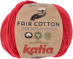 Katia Fair Cotton 004 Rood | Wolplein.nl