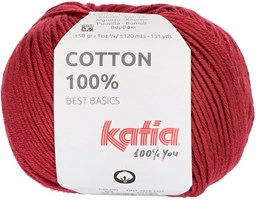 Katia Cotton 100% 054 Wijn rood | Wolplein.nl