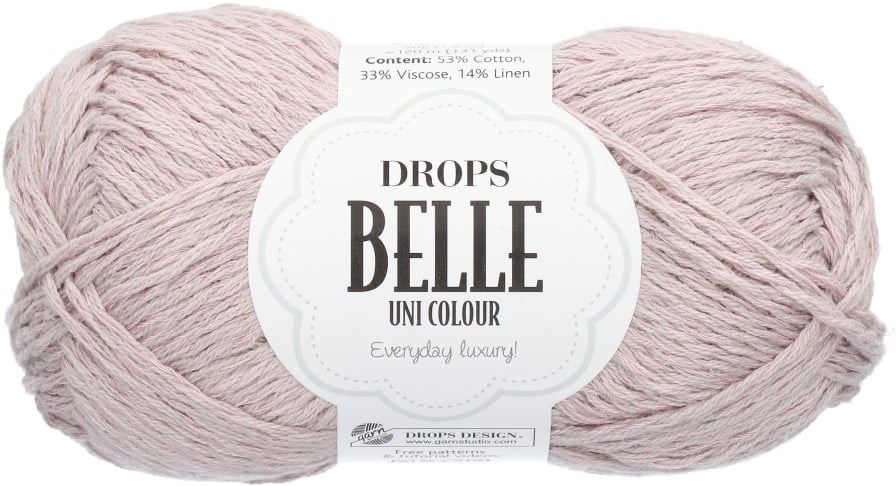 Drops Belle Uni Colour 22 Rozenwater | Wolplein.nl