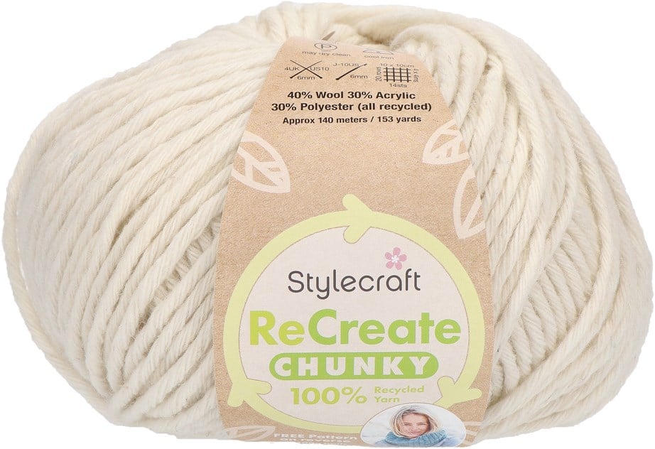 Stylecraft Recreate Chunky 1941 Ecru | Wolplein.nl