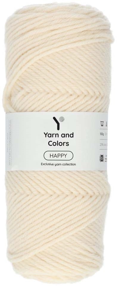 Yarn and Colors Happy 002 Cream | Wolplein.nl