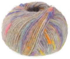 Lana Grossa Cassata 0012 Lichtgrijs/Paars/Saffierblauw/Kleingeel ...