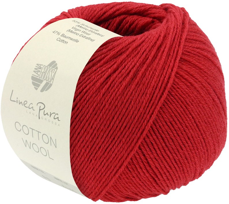 Lana Grossa Cotton Wool 016 Rood | Wolplein.nl