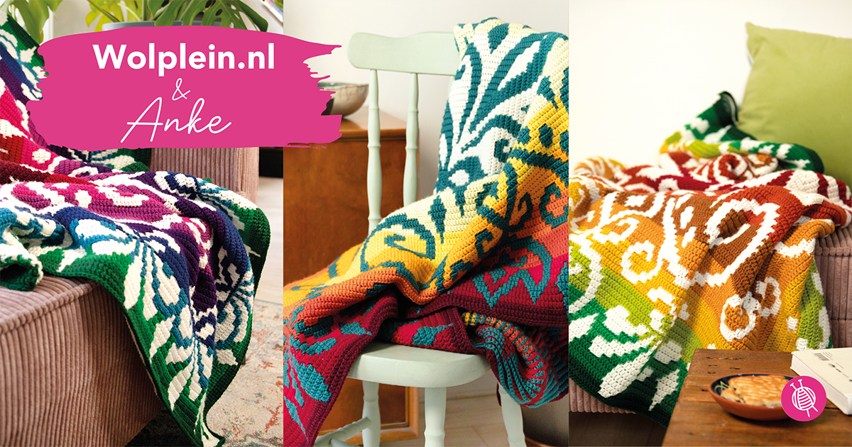 Wolplein & Anke: Presenteren Deken Fleur en Interview met Anke Wintermans