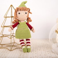 Amigurimi Festival Kerst: Kerst elf Claire Garen en Haakpakket ...