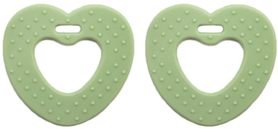 Go Handmade Hartjes Bijtringen 80 Pastelgroen | Wolplein.nl