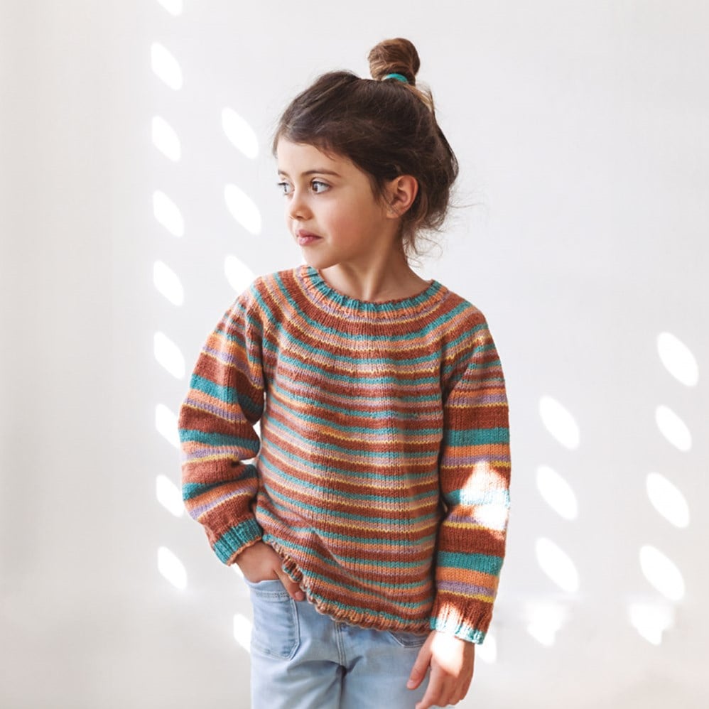 Katia Leaflet Paint Granny Meisjes Breipatroon NL/EN/DE/FR/ES/IT | Wolplein.nl