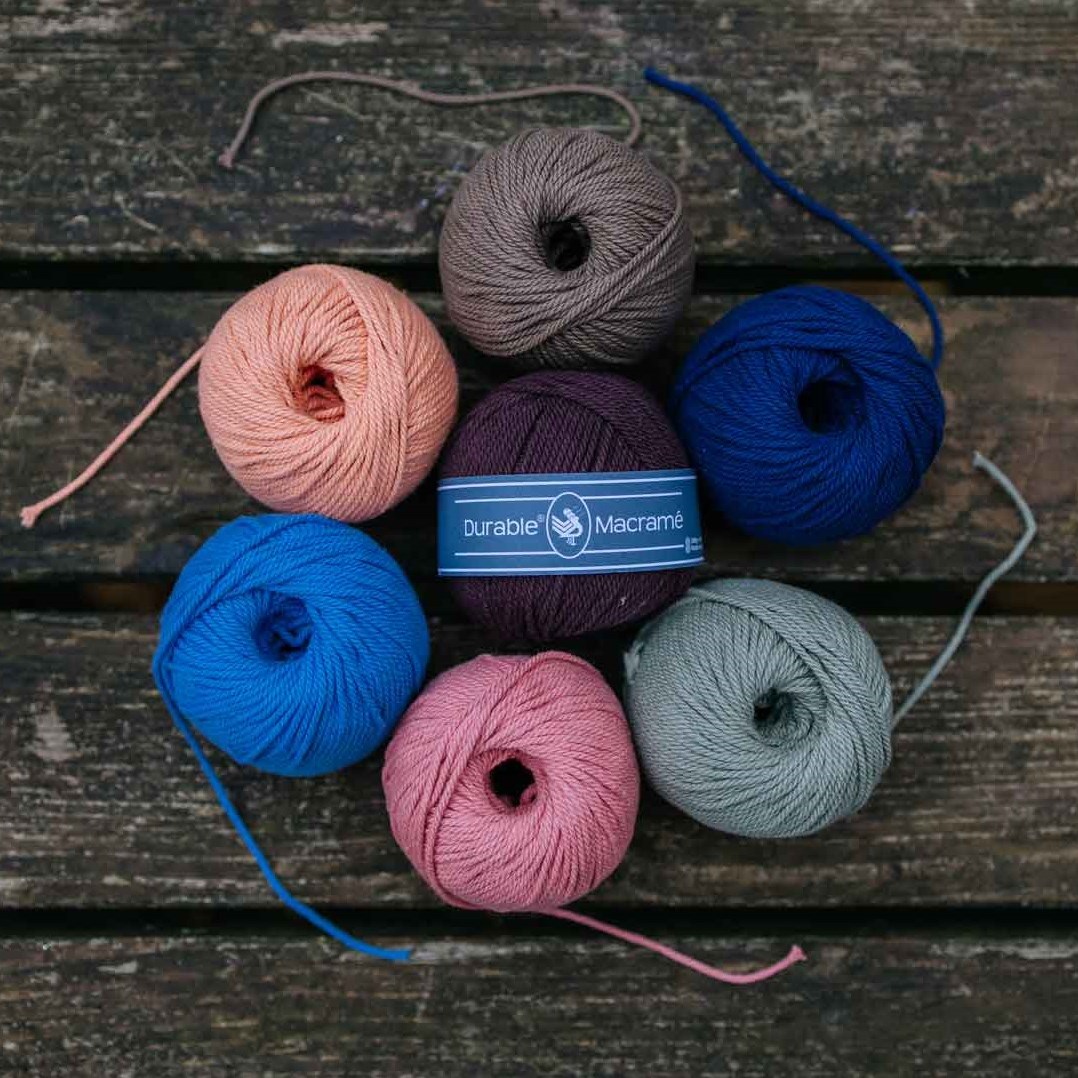 Durable Macramé Nieuwe Kleuren Garenpakket - Wolplein.nl
