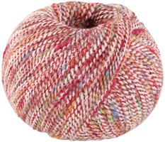 Lana Grossa Maglia 003 Ruw wit/rood/oranje/blauw/lichtgroen | Wolplein.nl