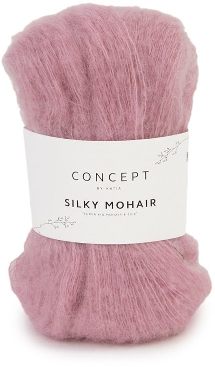 Katia Silky Mohair 117 Kauwgom roze | Katia Concept Silky Mohair ...