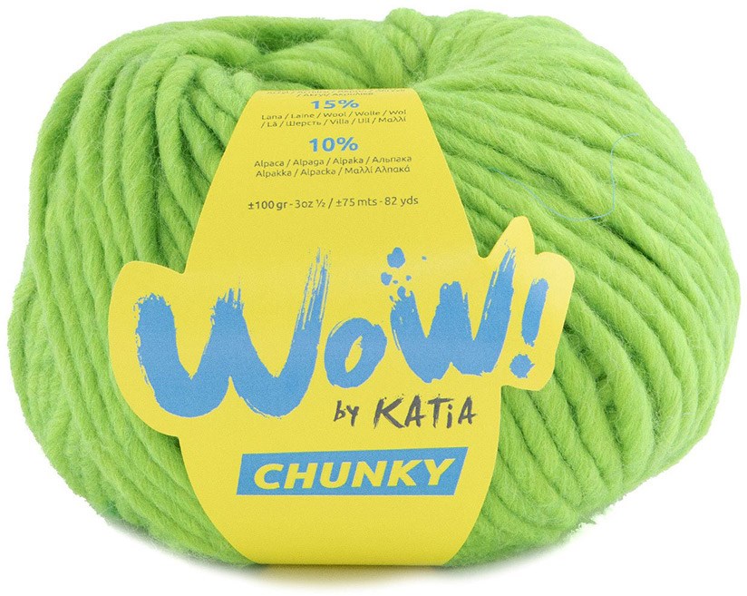 Katia WOW - Chunky 062 Fel groen | Wolplein.nl